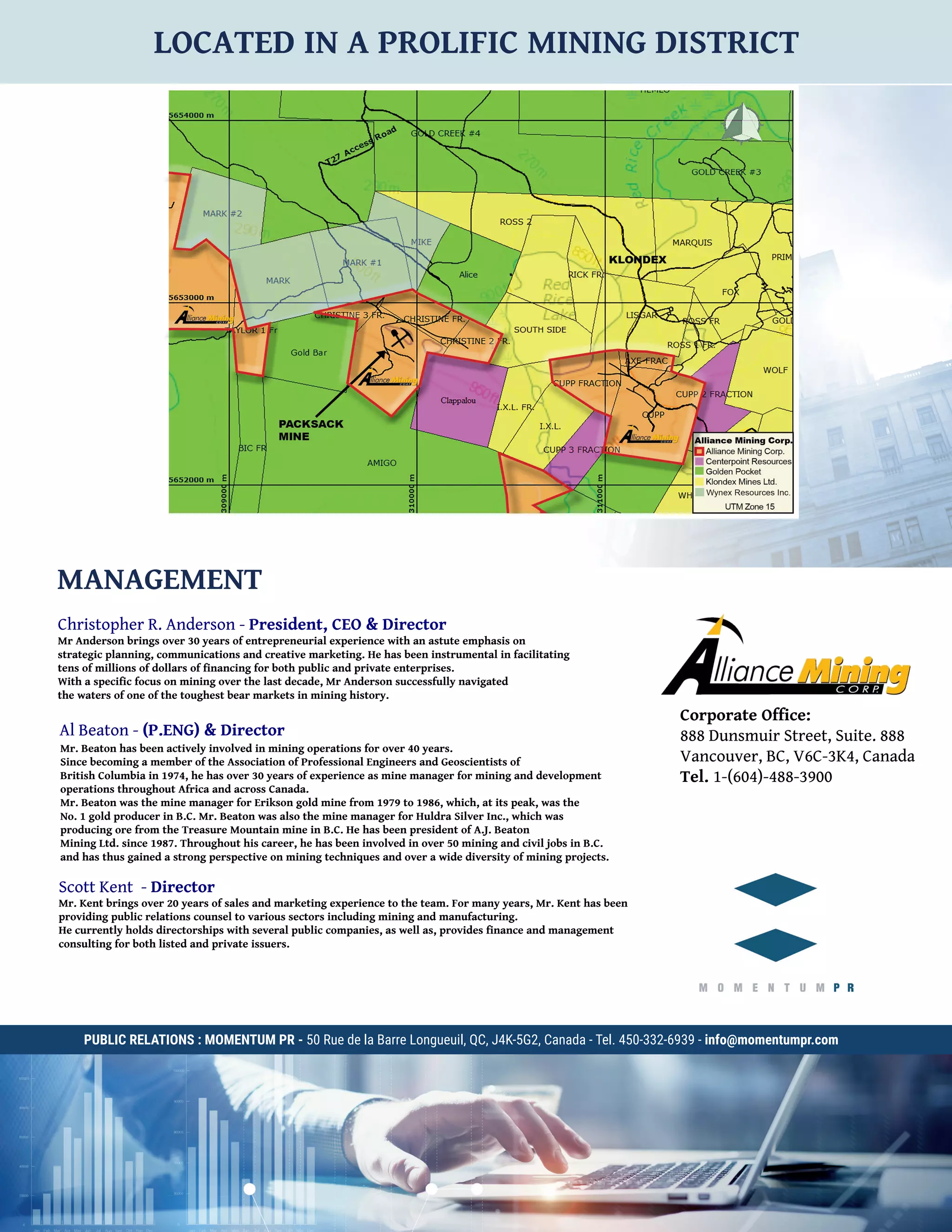 Alliance Mining (ALM:tsxv) - Factsheet | PDF | Geology | Science