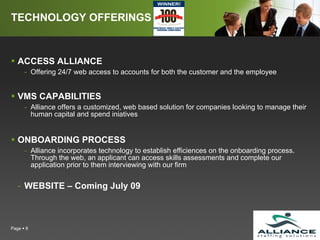 Alliance Staffing Solutions | PPT