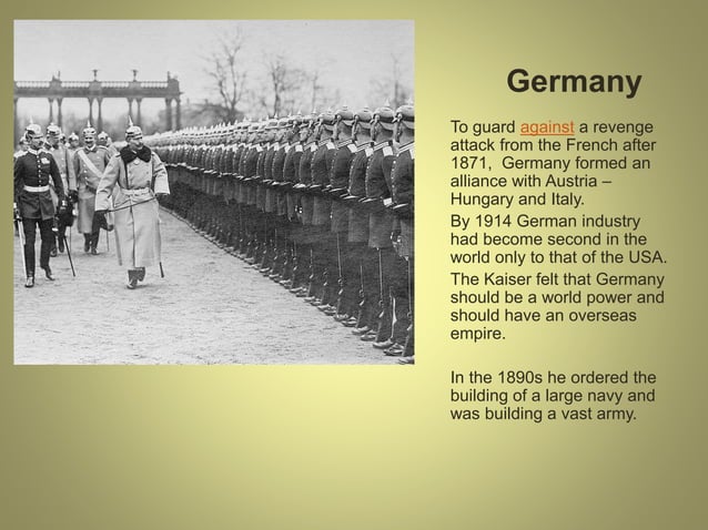 Causes of World War 1 | PPTX | Death, Injury, or Military Conflict ...