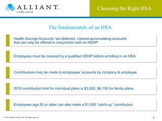 Choosing the Right HSA | PPT