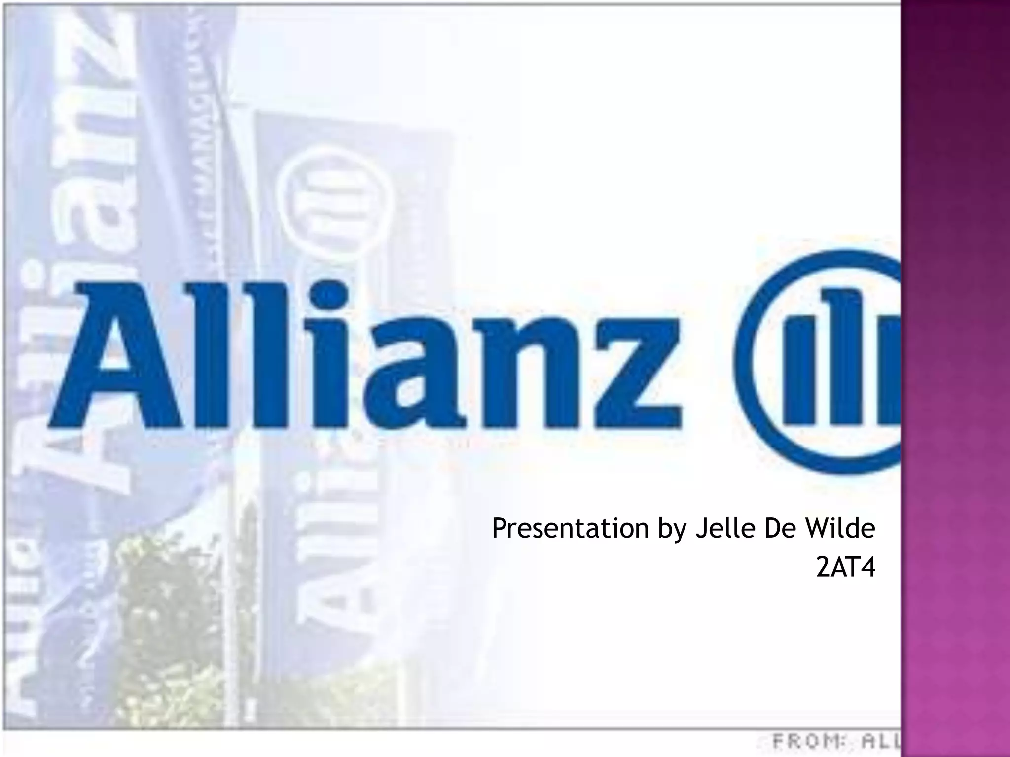 Allianz financial information | PPTX