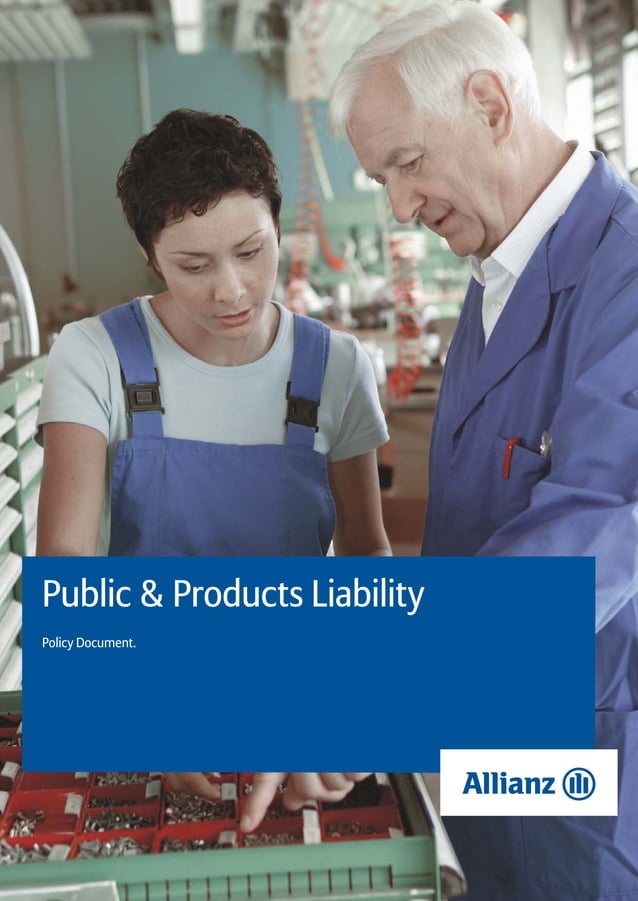 Allianz Liability PDS (Product Disclosure Statement / Policy Wording) | PDF