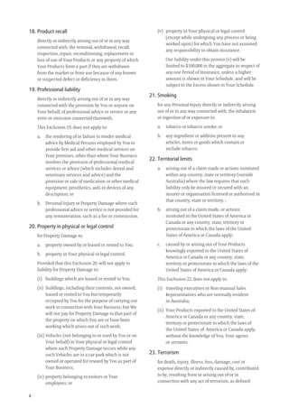 Allianz Liability PDS (Product Disclosure Statement / Policy Wording) | PDF