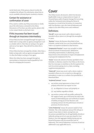 Allianz Liability PDS (Product Disclosure Statement / Policy Wording) | PDF