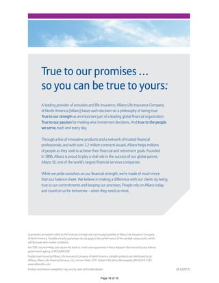 Allianz Life North America – Reclaiming the Future | PDF