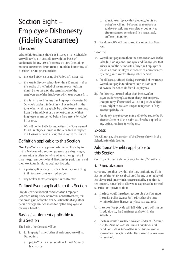 Allianz Office Pack PDS (Product Disclosure Statement / Policy Wording ...