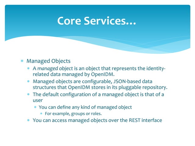 Identity Manager Opensource OpenIDM Architecture | PPTX