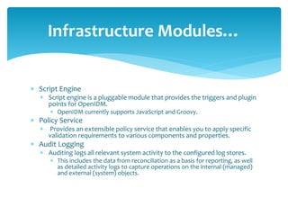 Identity Manager Opensource OpenIDM Architecture | PPTX