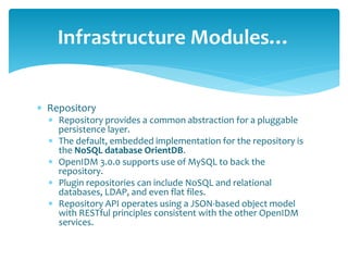 Identity Manager Opensource OpenIDM Architecture | PPTX