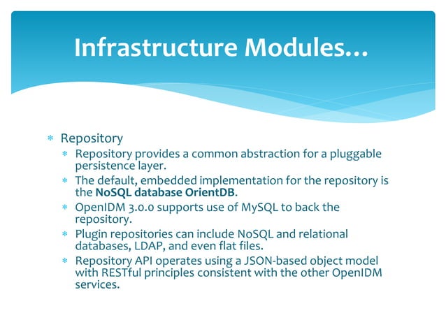 Identity Manager Opensource OpenIDM Architecture | PPTX