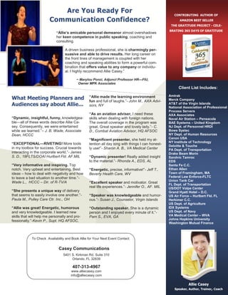 Allie Casey Speaker Sheet | PDF