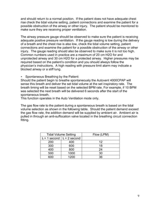 Allied autovent-4000-with-cpap-instruction-manual | PDF