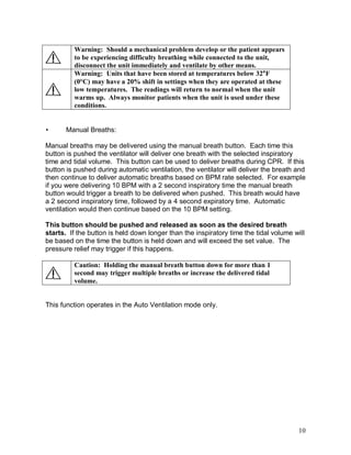 Allied autovent-4000-with-cpap-instruction-manual | PDF