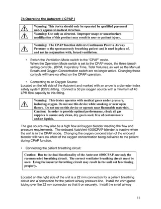 Allied autovent-4000-with-cpap-instruction-manual | PDF