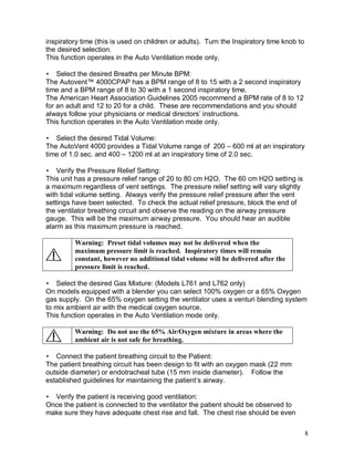 Allied autovent-4000-with-cpap-instruction-manual | PDF