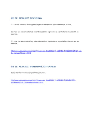 Allied american university cis 211 module 6 & 7 | DOCX