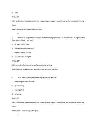 Allied american university eng 160 module 1 | DOCX