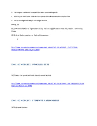 Allied american university eng 160 module 1 | DOCX