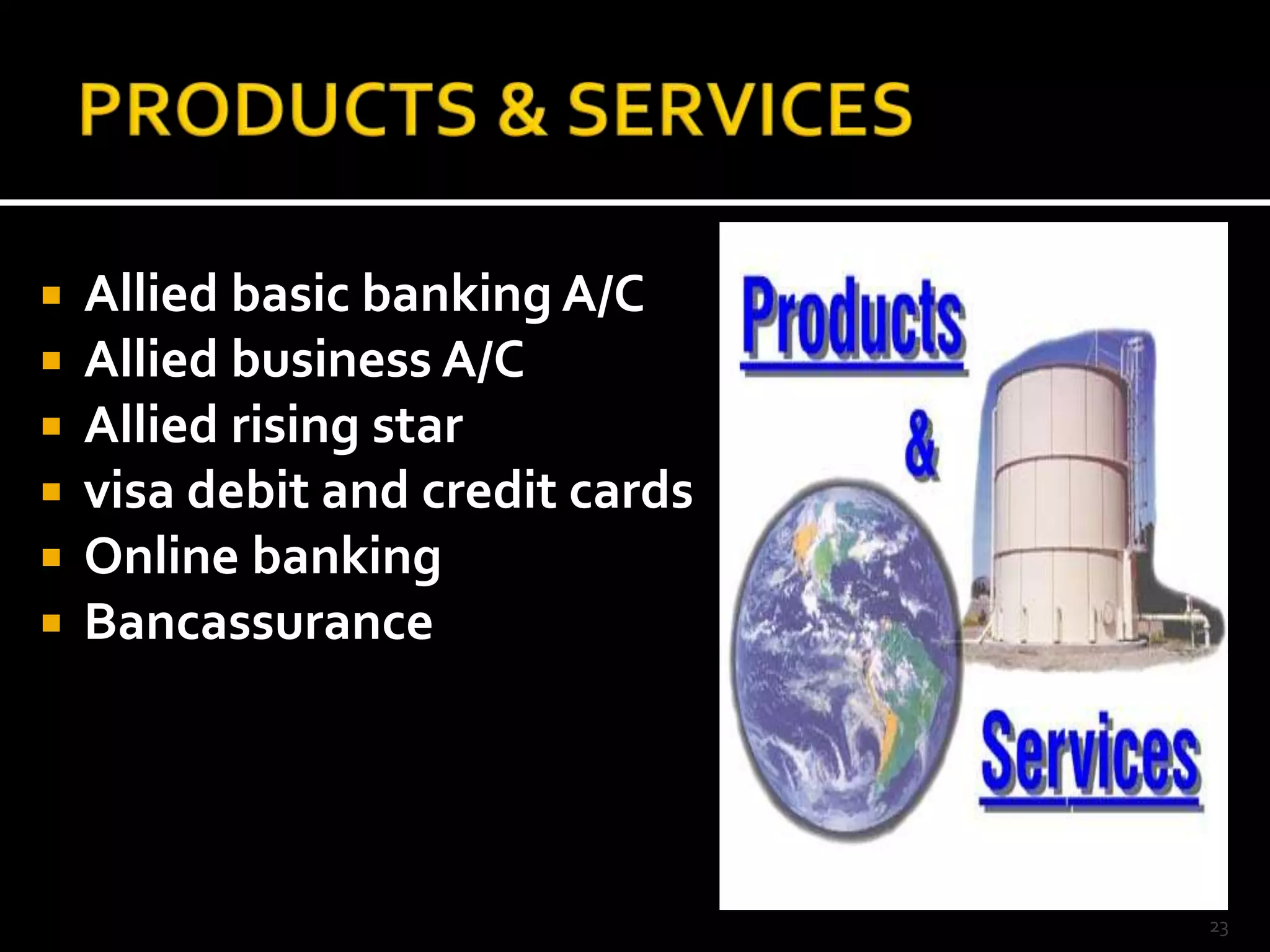 Allied Bank Pakistan Presentation MBA | Power point aliied bank Slides ...