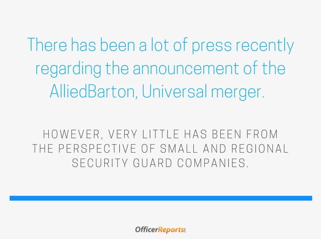 The AlliedBarton, Universal Merger and What it Means for the Future | PDF
