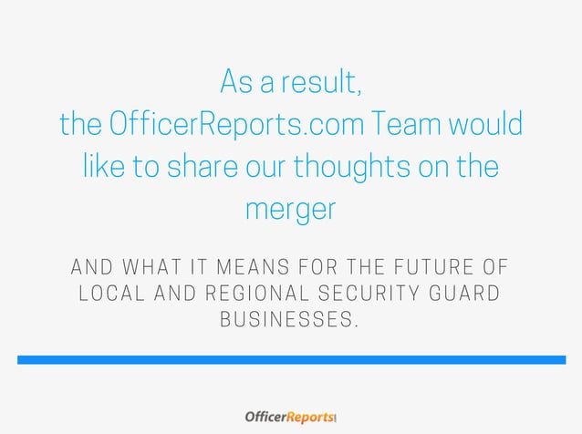 The AlliedBarton, Universal Merger and What it Means for the Future | PDF