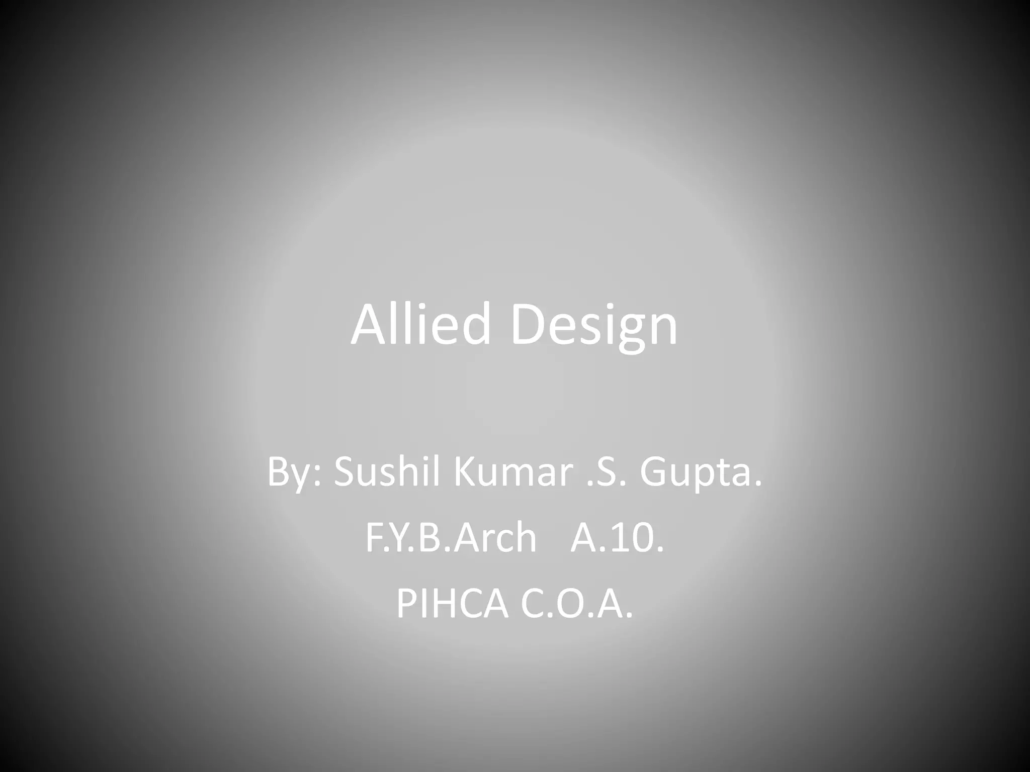 Allied design : cowry shell | PPTX