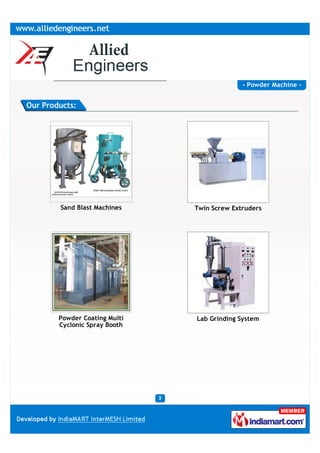 Allied Engineers, Faridabad, Powder Machine | PDF