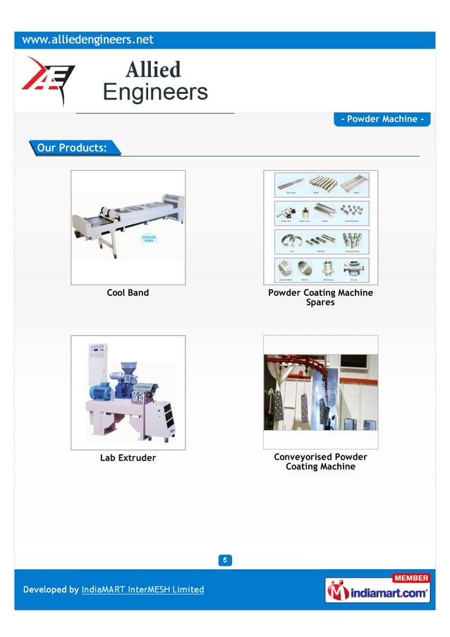 Allied Engineers, Faridabad, Powder Machine | PDF