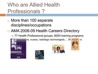 Allied Health Sciences Presentation for Students | PPT