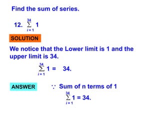 ALLIED MATHEMATICS -II UNIT IV & UNIT V SEQUENCES AND SERIES.ppt