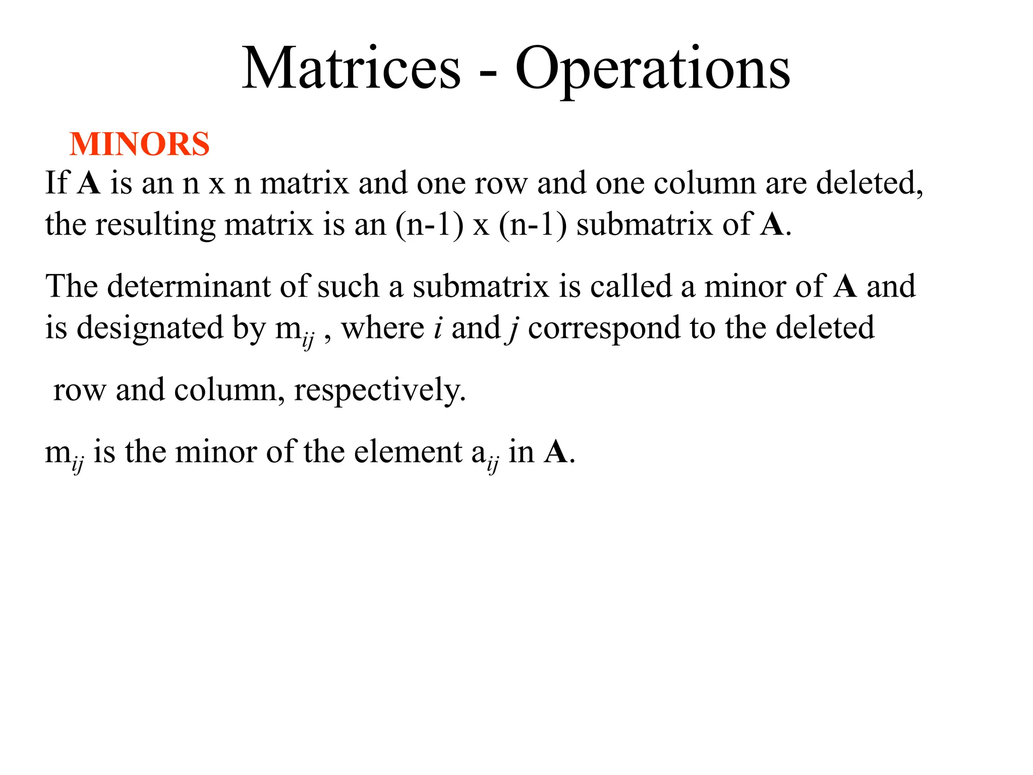 ALLIED MATHEMATICS -I UNIT III MATRICES.ppt