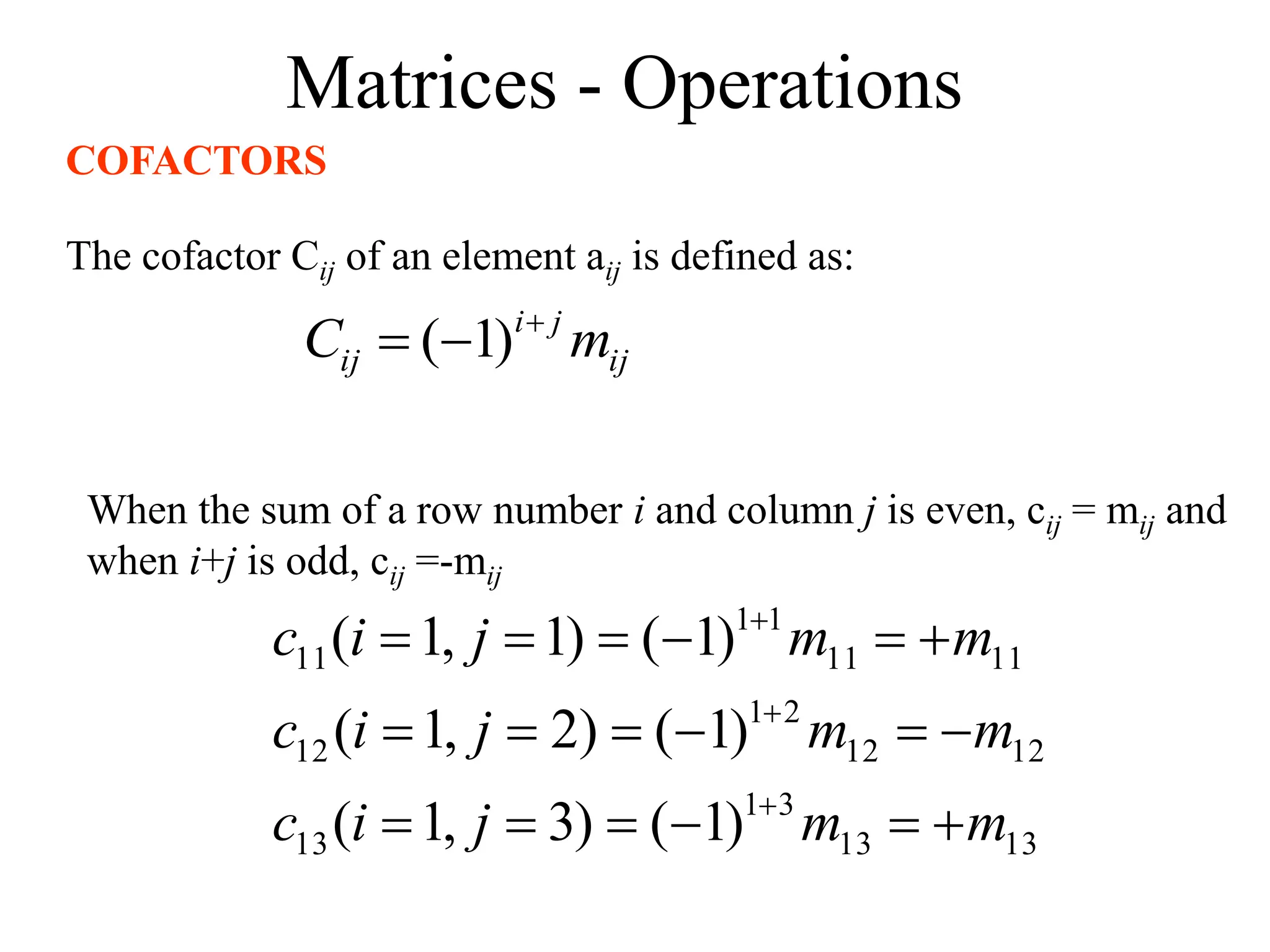 ALLIED MATHEMATICS -I UNIT III MATRICES.ppt