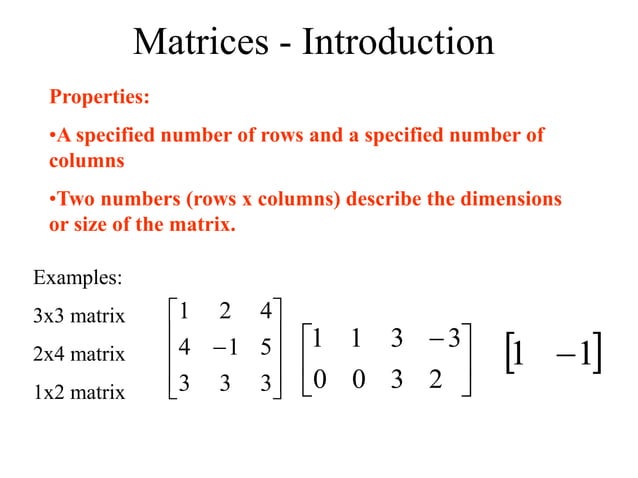 ALLIED MATHEMATICS -I UNIT III MATRICES.ppt