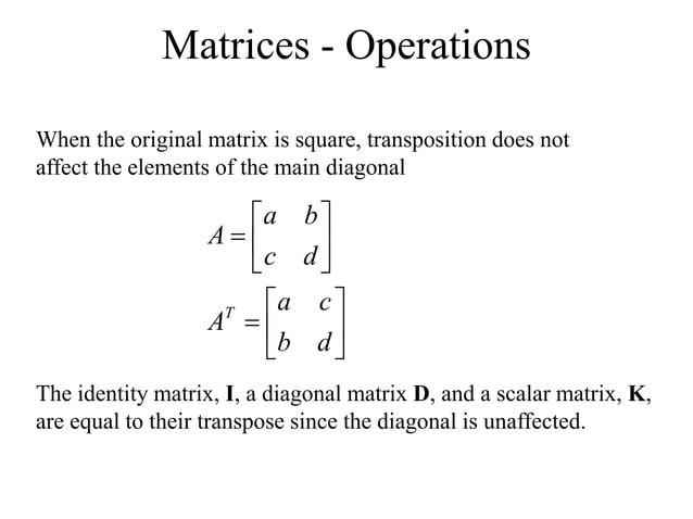 ALLIED MATHEMATICS -I UNIT III MATRICES.ppt
