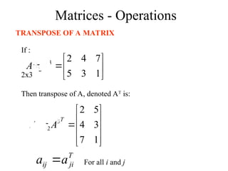 ALLIED MATHEMATICS -I UNIT III MATRICES.ppt