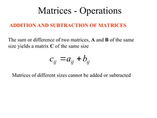 ALLIED MATHEMATICS -I UNIT III MATRICES.ppt