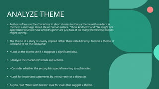 Exploring Themes and Elements in Naomi Shihab Nye's 'Allied with Green ...