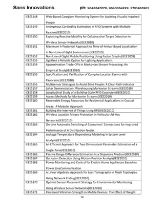 IEEE PROJECTS 2010 | DOC