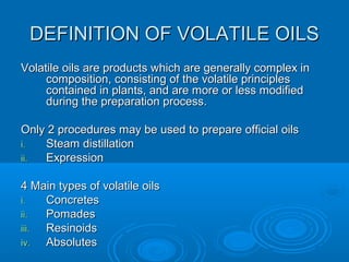 Allie, yusra volatile-oils | PPT