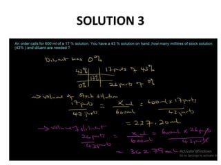 ALLIGATION METHOD SOLVED | PPTX | Chemistry | Science