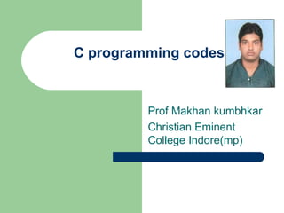 All important c programby makhan kumbhkar | PPT