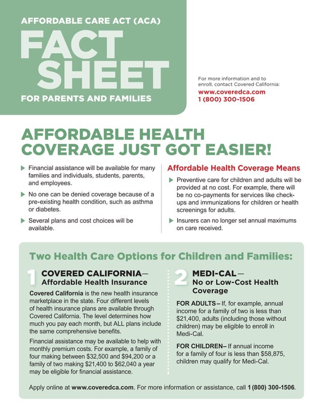 Fact Sheet for Parents and Families - Customizable | PDF
