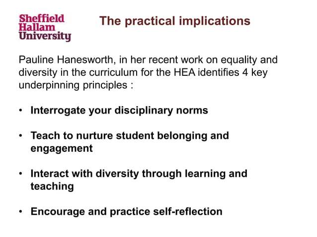 Implementing Inclusive Practice | PPTX | Undergraduate Education ...
