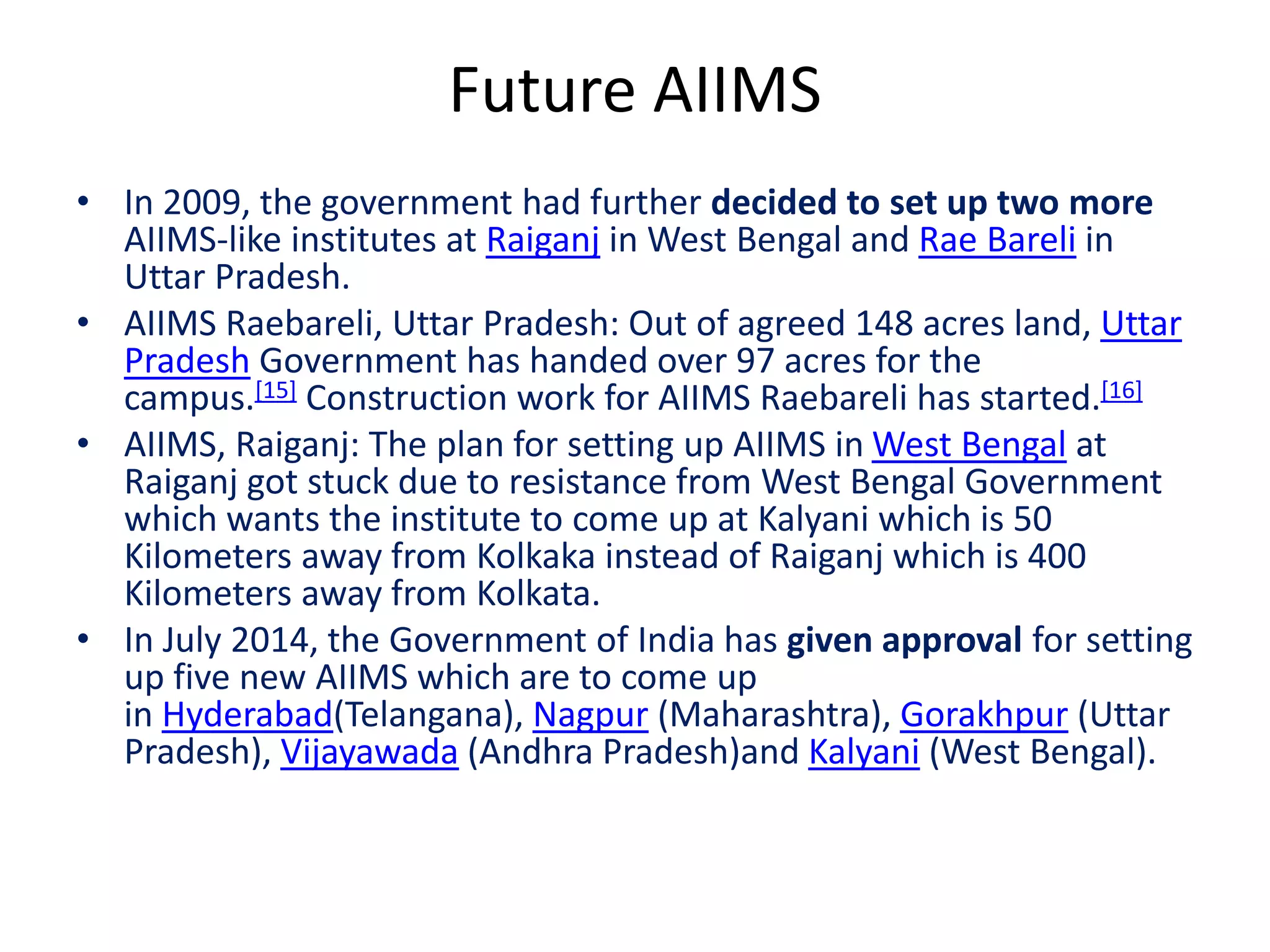 All India Institute of Medical Sciences AIIMS - New Delhi | PPTX