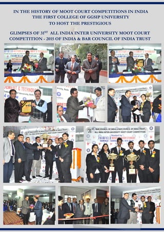 FIMT SCHOOL OF LAW : All India Moot Court Competition 2025 | PDF