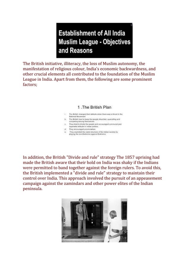 All India Muslim League | PDF