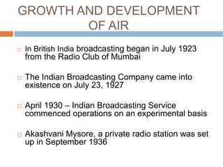 All india radio and public broadcasting | PPTX