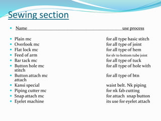 Garments sewing machine | PPT