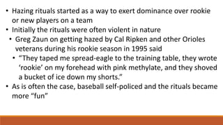 All in Good Fun? The Emasculating Rituals of MLB Players | PPT