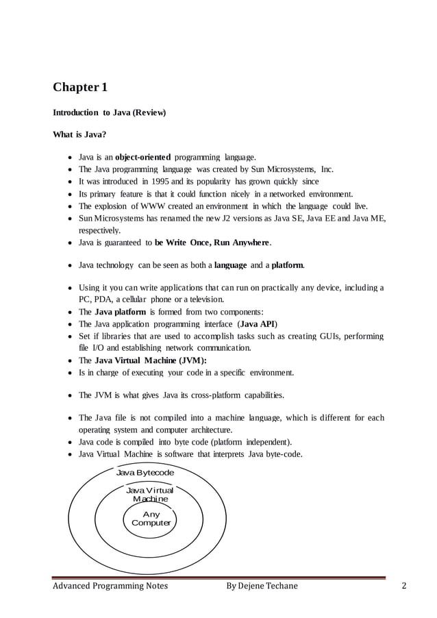 Advanced Java Programming | PDF